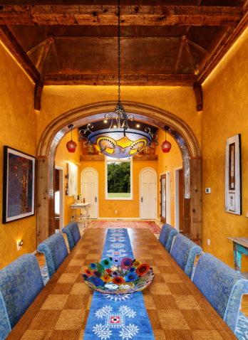 Custom Elliptical Arch & Copper Ceiling | Old School Craftsman